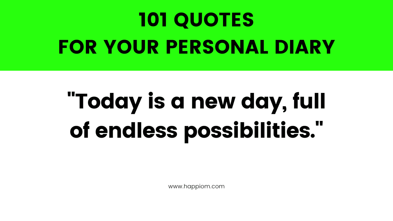 101 Quotes to Write in Your Diary Everyday
