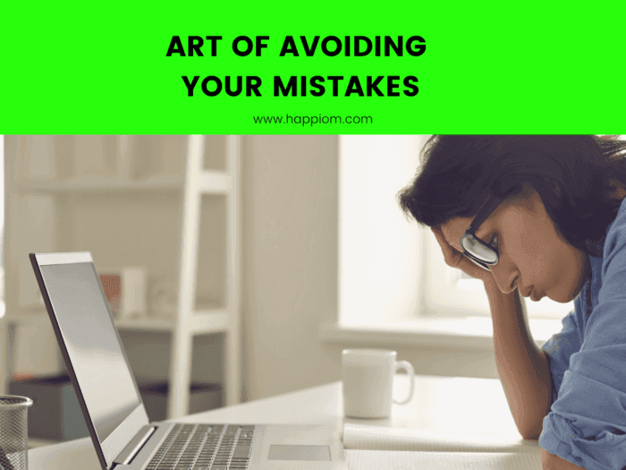 Art of Learning from Mistakes for Your Self-Improvement