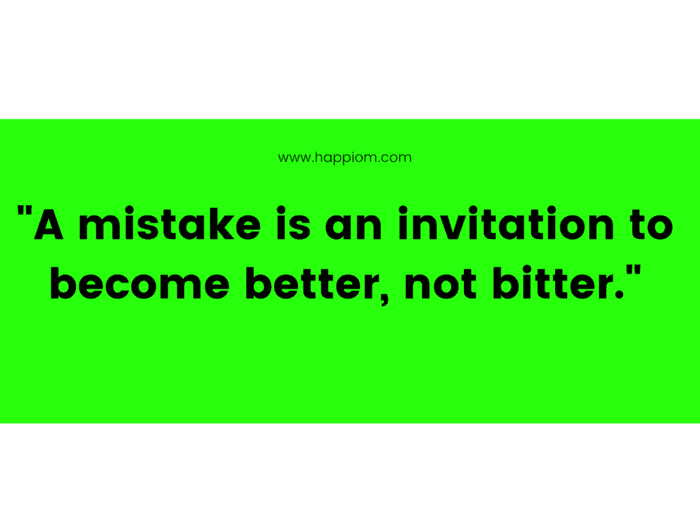 Art of Learning from Mistakes for Your Self-Improvement