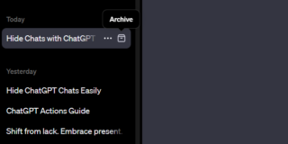 How to Hide Your ChatGPT Chat Without Deleting Them