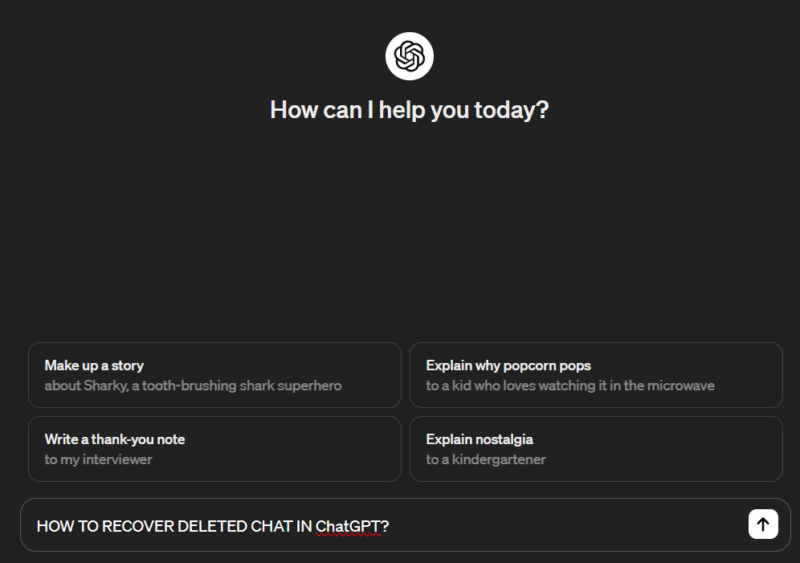 How to Recover Deleted Chat History in ChatGPT?