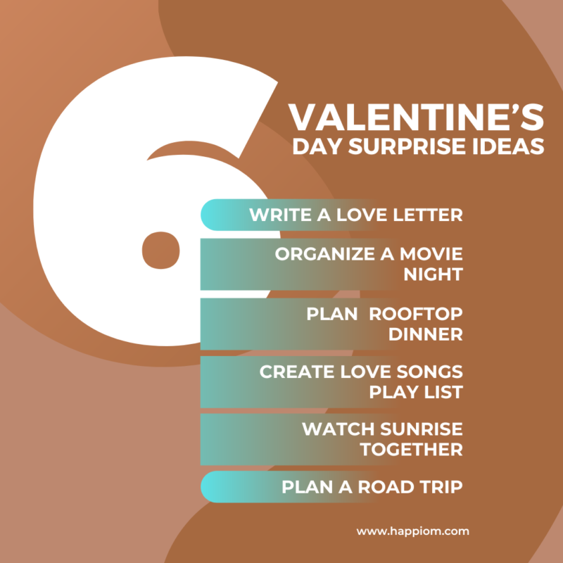 101 Romantic Ideas to Surprise Her on Valentine’s Day