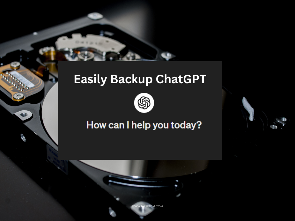 How to Backup ChatGPT Chats?